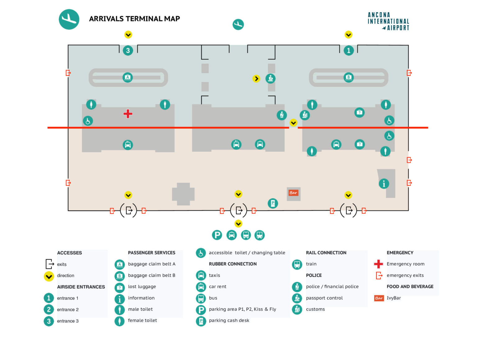 Airport Map - Ancona International Airport